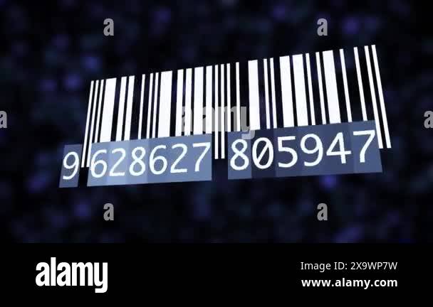 Digital Barcode Numbers Data Scanning Information Background Stock ...