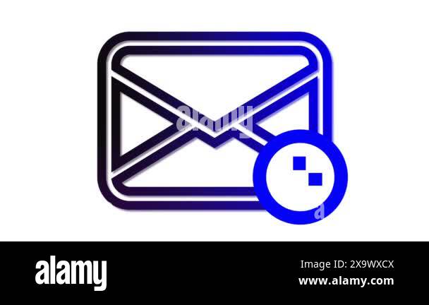 A stylized icon of an envelope with a plus sign, indicating the concept ...