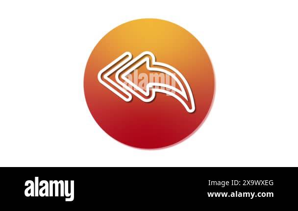 Red left arrow icon Stock Videos & Footage - HD and 4K Video Clips - Alamy