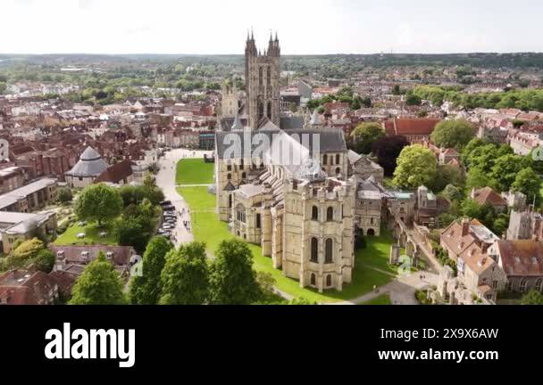 Canterbury Cathedral in United Kingdom in the historic town of ...