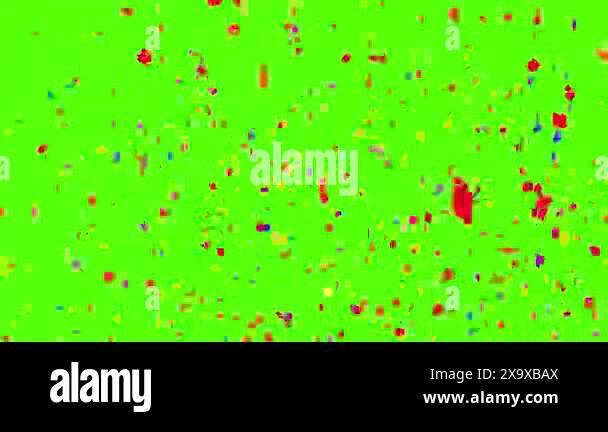 Double Explosion green screen, Confetti explosion falling from up side ...