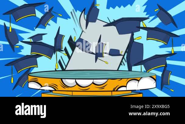Comic Book Product podium stage animation for presentation with ...