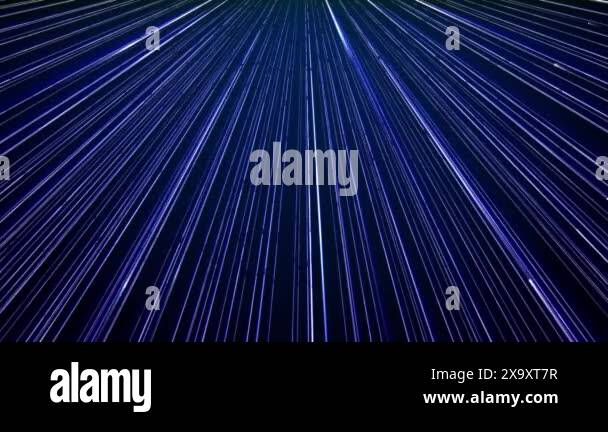 Seamless looped background with shiny blue lines and randomly moving ...