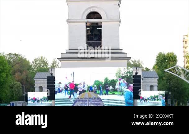 Chisinau, Moldova - May 4, 2024: People in front of the Metropolitan ...