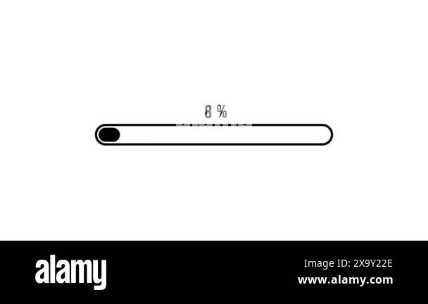 round bar with border for loading animation video , footage of motion ...