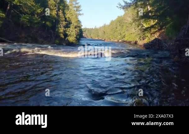 Presque Isle River flows through the western Porcupine Mountains ...