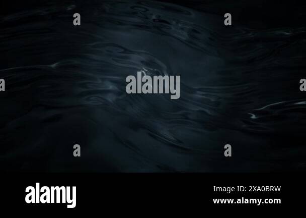 Black Water Flowing Texture Animation. 4k animation of an abstract ...