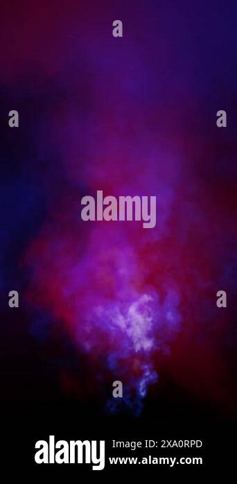 Vertical Blue and Red Smoke Rising into Black 4K Loop features smoke ...