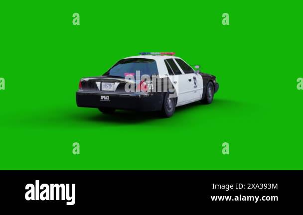Police Car top quality green screen backgrounds 4k, Easy editable green ...