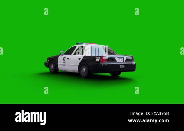 Police Car top quality green screen backgrounds 4k, Easy editable green ...