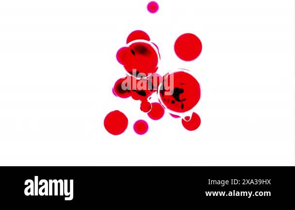 3D animation of abstract volume objects. Abstract morph liquid forms of ...
