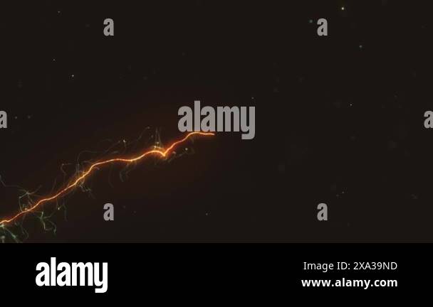 3d Distorted Ray Inside Particles Field/ Animation of a 3d distorted ...
