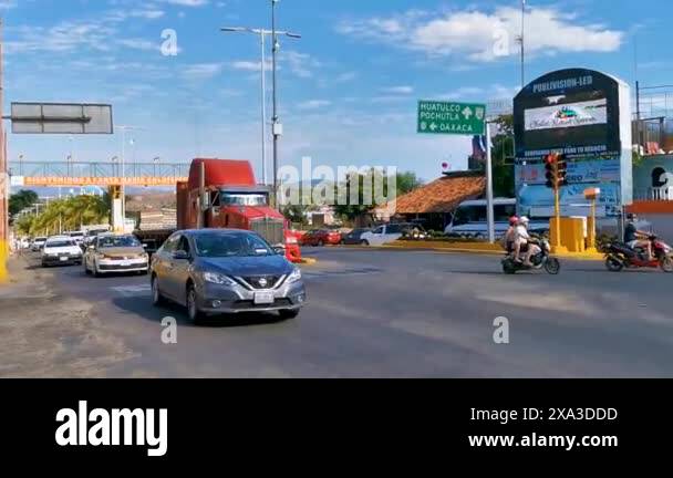 Busy road street highway motorway freeway driving cars traffic jam and ...