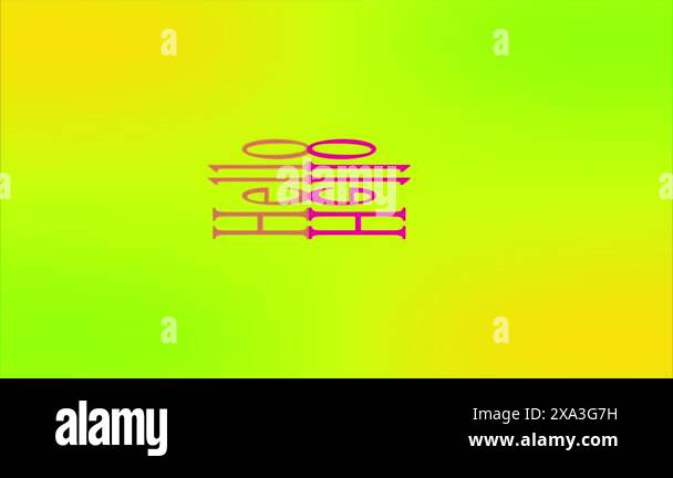 Enhance Social Media with Vertical High-Resolution Hello Text Animation ...