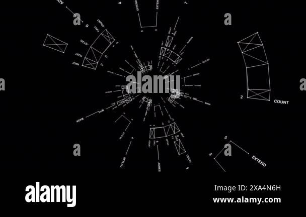 Digital Animated Design Concept Visualization Motion Graphic Stock ...