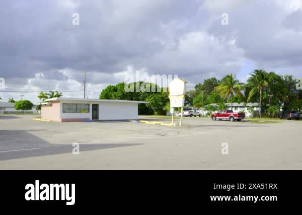 Opa Locka, FL, USA - June 1, 2024: Old historic landmark restaurant ...