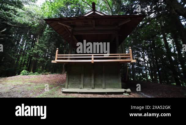 A Japanese old shrine at the countryside in Gunma Japan. High quality ...