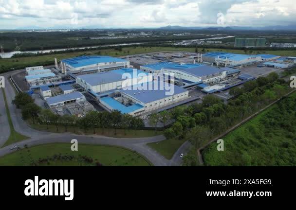 Kuching, Malaysia - April 9 2024: The Lotte Energy Materials Plant ...