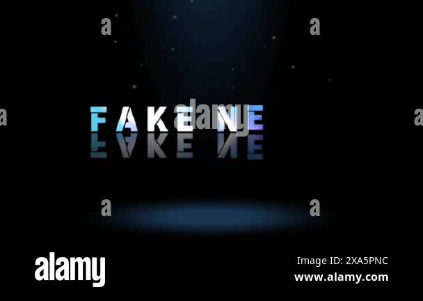 3D Animation Graphics Design, FAKE NEWS Text Effects Stock Video ...