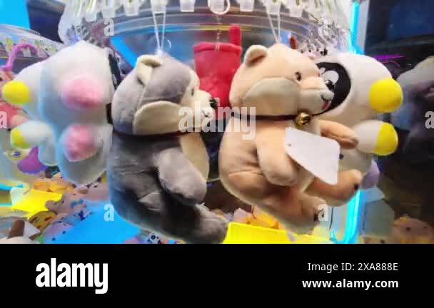 Claw machine stuffed animals Stock Videos & Footage - HD and 4K Video ...