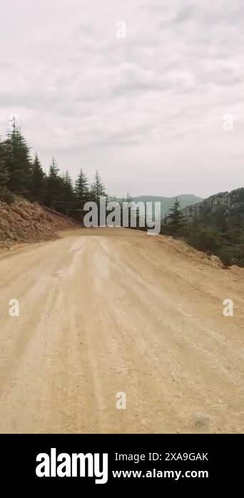 Scenic drive captures offroad journey. Video shows offroad adventure on ...