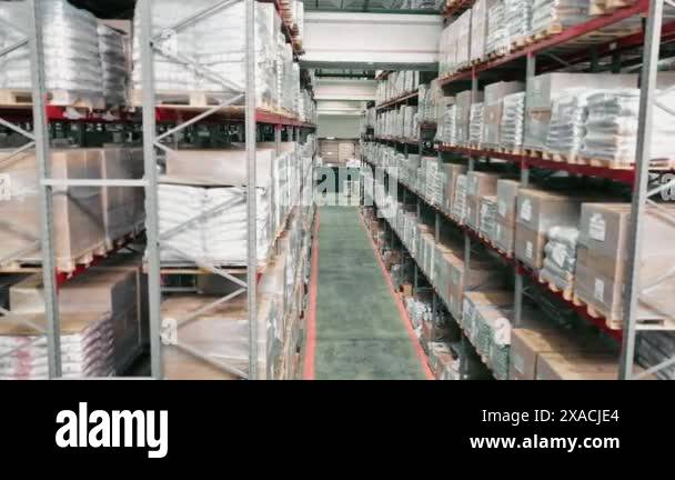Warehouse storage racks boxes Stock Videos & Footage - HD and 4K Video ...