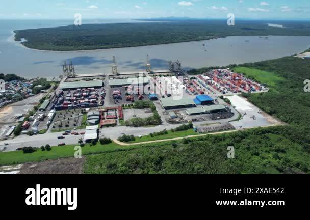 Kuching, Malaysia - June 5 2024: The Senari Port and Pending Terminal ...