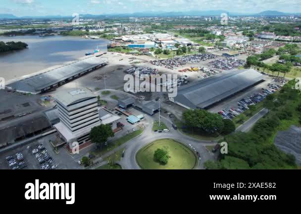 Kuching, Malaysia - June 5 2024: The Senari Port and Pending Terminal ...