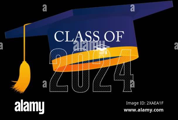 Class of 2024 Graduation design video. Vintage simple invitation ...