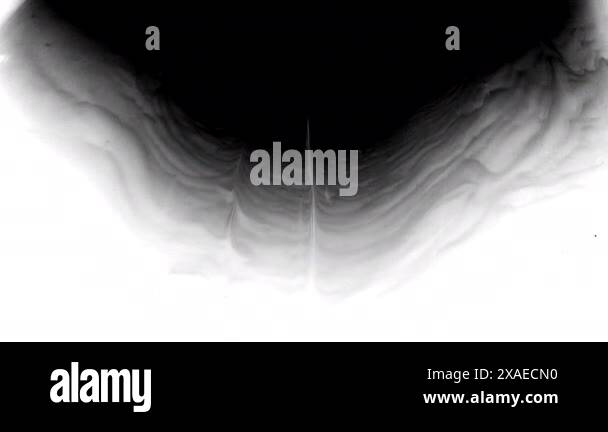 Black ink artistic flow splatter spots spills white paper beautiful ...