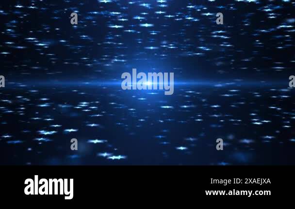 Hyperspace jump into space. Abstract space scene with flying particles ...
