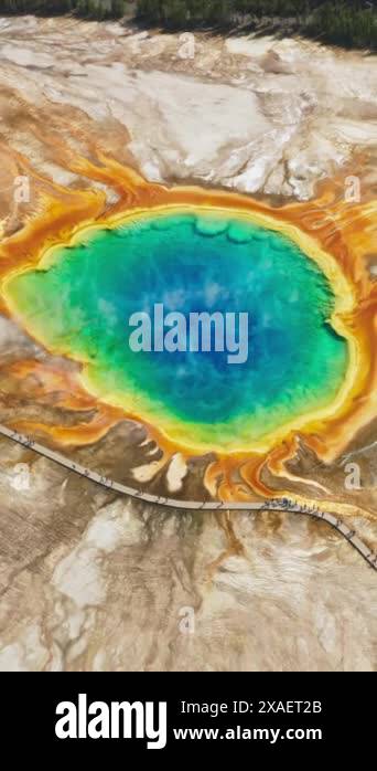 A mesmerizing aerial shot captures the vibrant colors of the Grand ...
