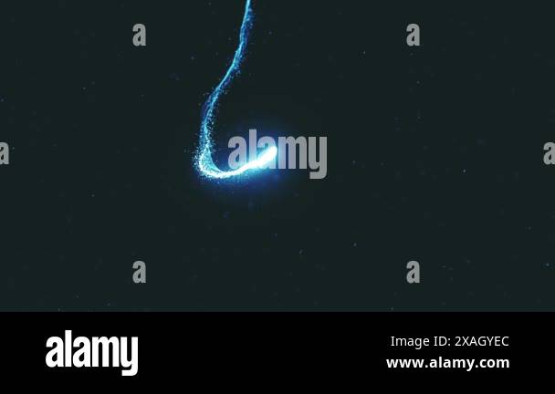 Light Streak Wiggling Animation/ Animation of a shining light streak ...