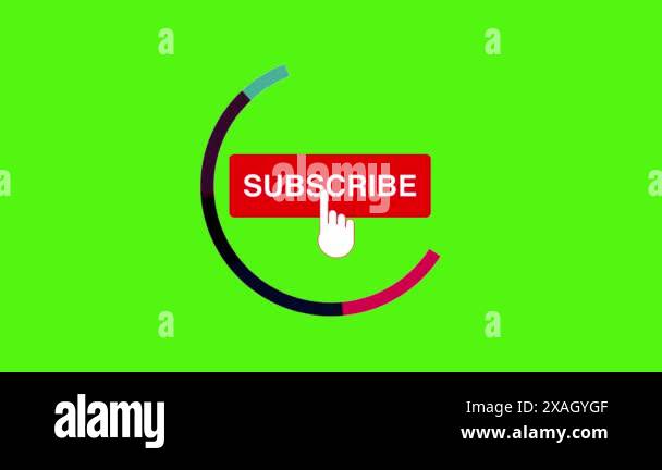 Subscribe button is being click by the cursor and changed color ...