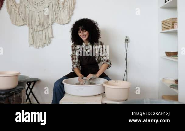 Creating ceramic bowl in pottery Stock Videos & Footage - HD and 4K ...