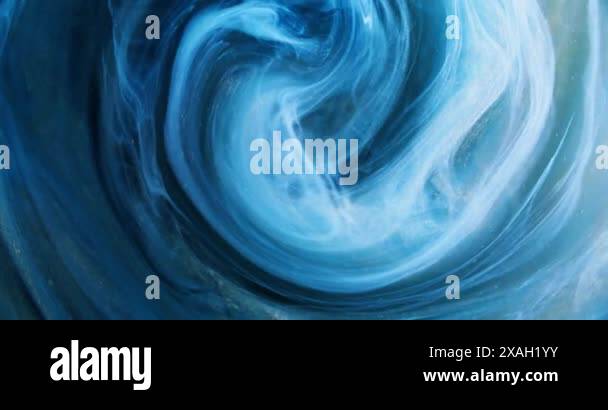 Paint splash water. Mist vortex. Defocused blue color glowing steam ...