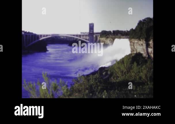 Vintage footage of Bluestone Dam and Lake capturing the scenic ...
