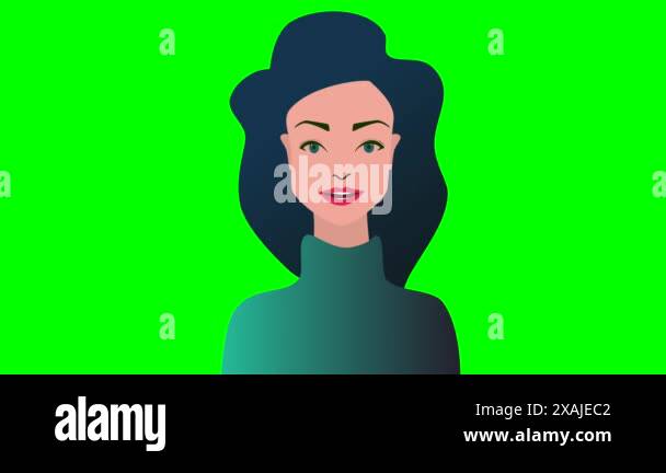 lip syncing, facial animation for storytelling. female character says ...