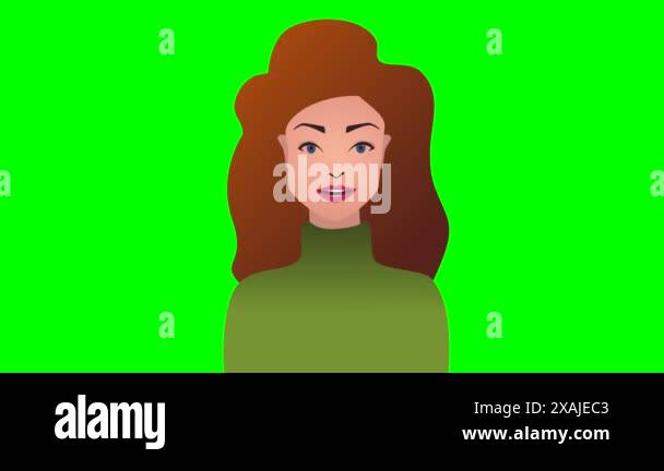 lip syncing, facial animation for storytelling. female character says ...