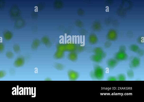 A background video that blurs the movement of small green creatures ...