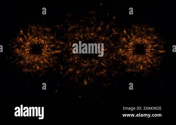 Explosion shockwave effect and divergent wave on a transparent ...