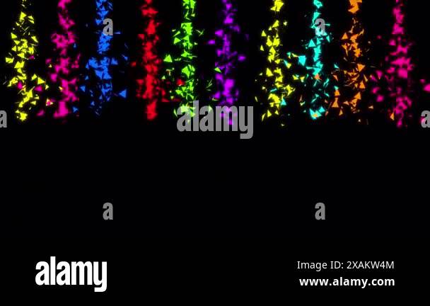 Confetti Explosion Animation on a transparent background. 3D Color ...