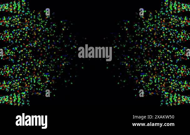 Confetti Explosion Animation on a transparent background. 3D Color ...