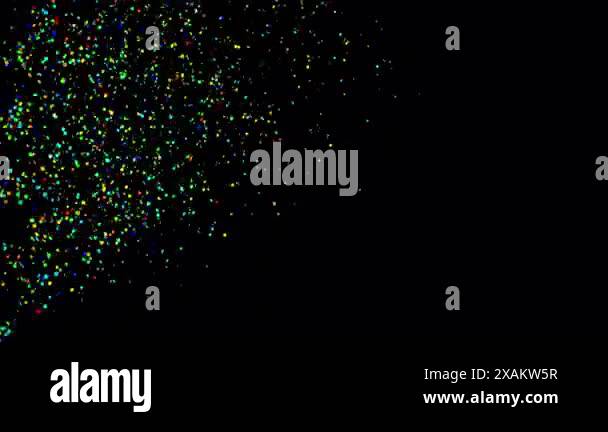 Confetti Explosion Animation on a transparent background. 3D Color ...