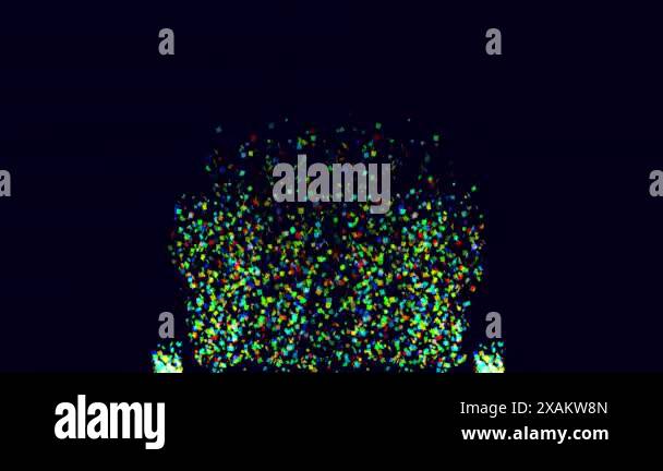 Confetti Explosion Animation on a transparent background. 3D Color ...