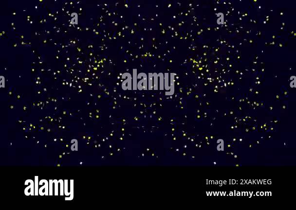 Gold Confetti Explosion Animation on a transparent background. 3D Gold ...