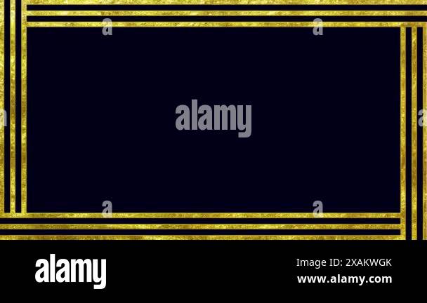 Gold Luxury Frame Background Intro on a transparent background .4k ...