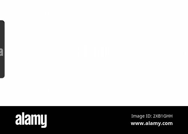 Animation of a graphics tablet on a white background with an alpha ...