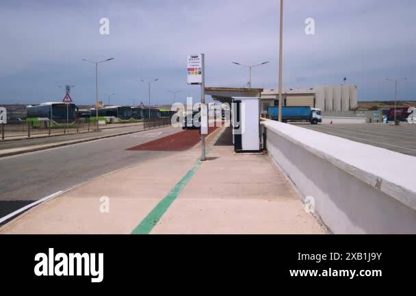 Cirkewwa, Malta 29.05.2024 - Bus station near Ferry to Gozo. High ...