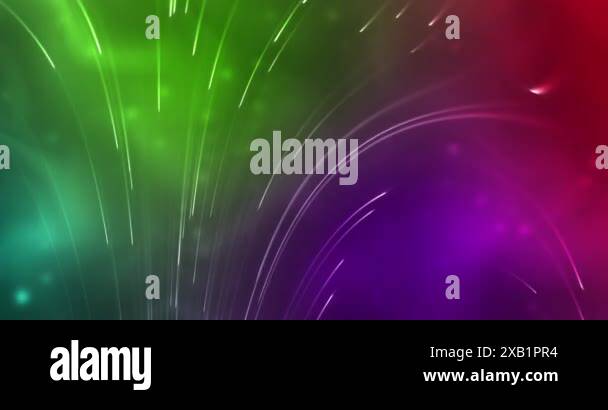 Particle lines motion background. Animation of particles and glowing ...